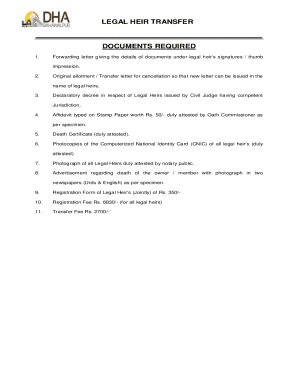 Fillable Online www.scribd.comLegal-Heir-Transfer-FormsLegal Heir ...