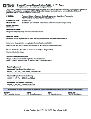Fillable Online media.digikey.compdfPCNsADI PCN 22 0177 Rev - Form Fax ...