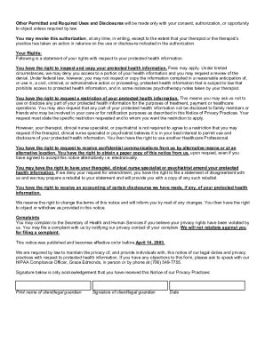 Fillable Online www.liveabout.comsample-hipaa-notice-of-privacySample ...