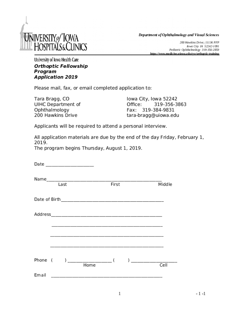 Department of Ophthalmology and Visual Sciences - Orthoptics - medicine ...