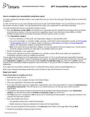 Fillable Online How to complete your accessibility compliance report ...