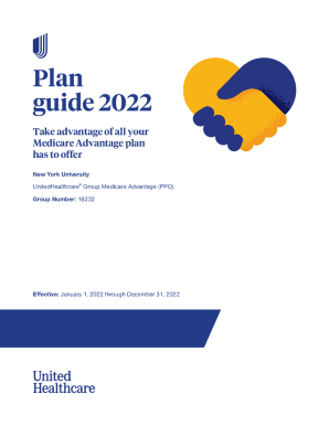 Fillable Online Plan guide 2022 - retiree.uhc.comPlan guide 2022 ...