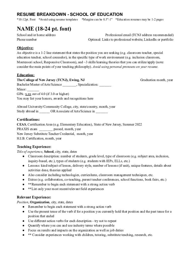 Fillable Online career tcnj www.indeed.comresume-sampleseducation ...