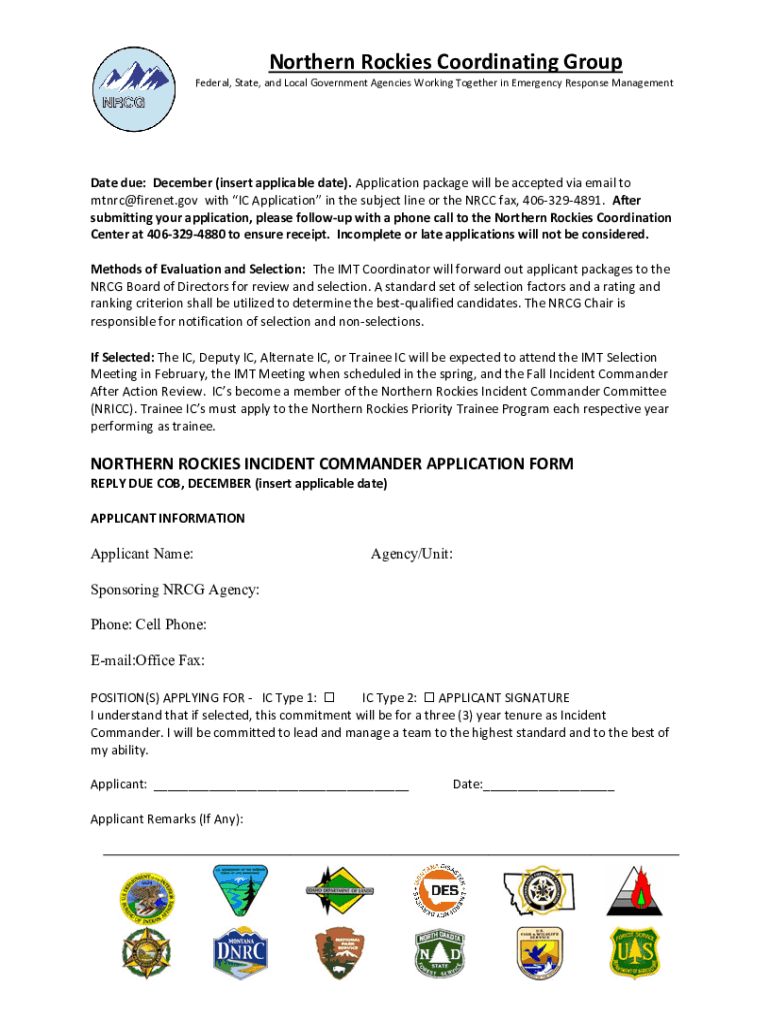 Fillable Online gacc nifc gacc.nifc.govnrccnrcgFederal, State, and Local Government Agencies ...