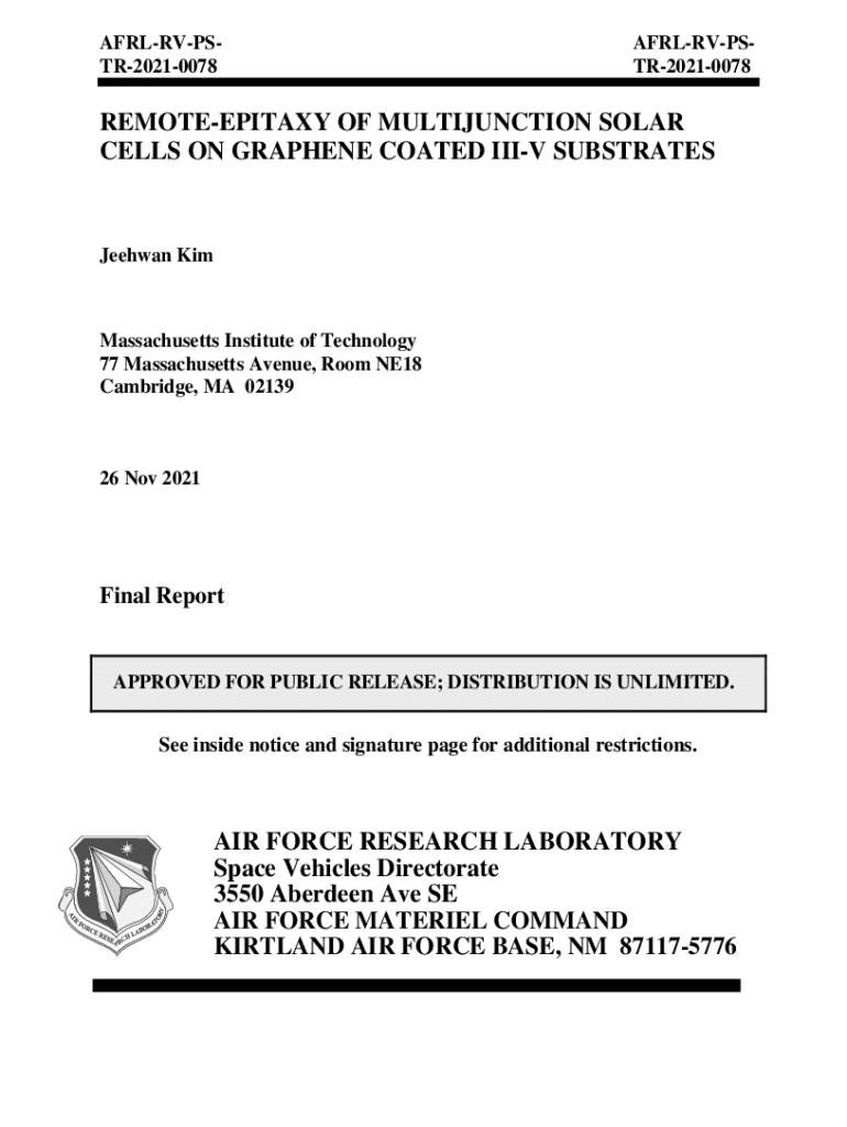 Fillable Online III-V compound multi-junction solar cells: Present and ...