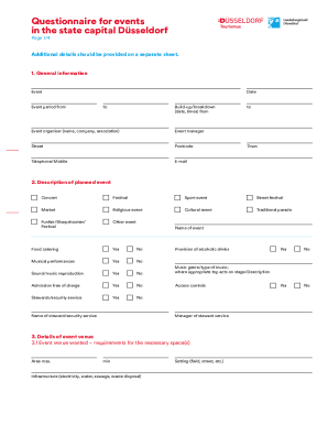 Fillable Online www.jotform.compre-event-questionnairePre-Event ...