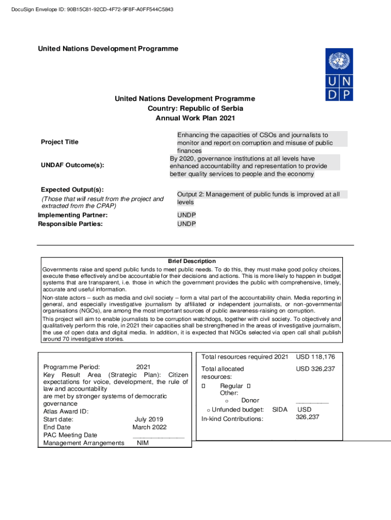Fillable Online info undp REQUEST FOR PROPOSAL - United Nations ...