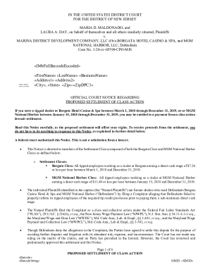 Fillable Online IN THE UNITED STATES DISTRICT COURT FOR THE DISTRICT OF ...