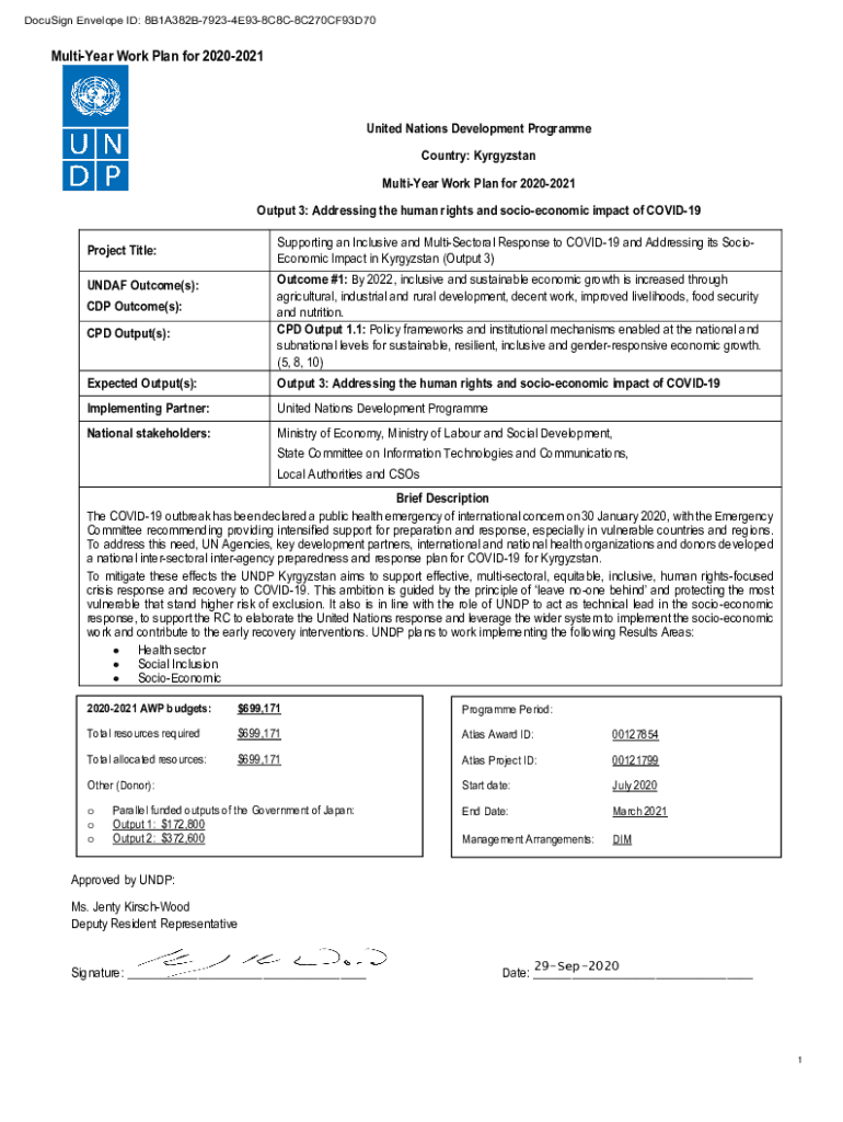 Fillable Online info undp DocuSign Envelope ID: 8B1A382B-7923-4E93-8C8C ...