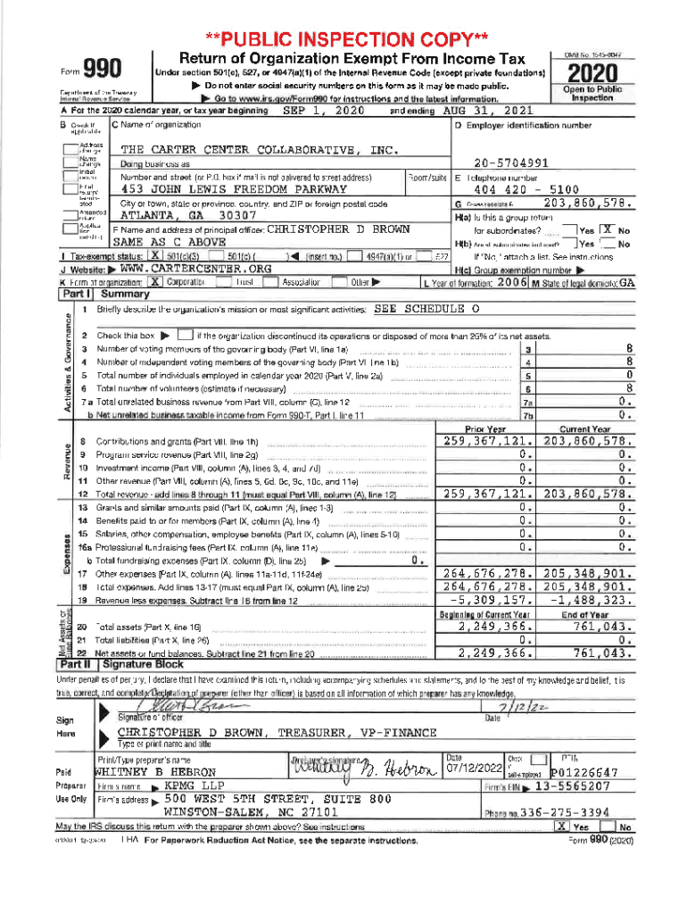 Fillable Online Form 990 Series Downloads - 2020 Internal Revenue ...