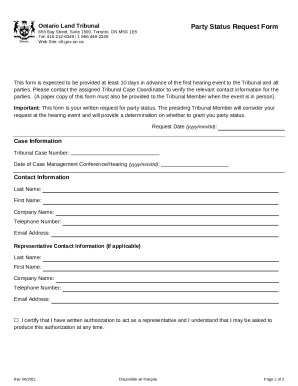 Participant Status Request and Participant Statement - Ontario Doc ...