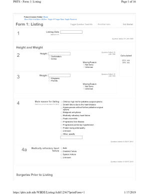 Fillable Online Form 1: Listing Fax Email Print - pdfFiller