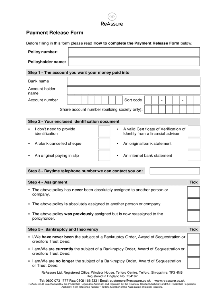 Fillable Online www.signnow.com8119-payment-release-formRelease Payment Form - Fill Out and Sign ...