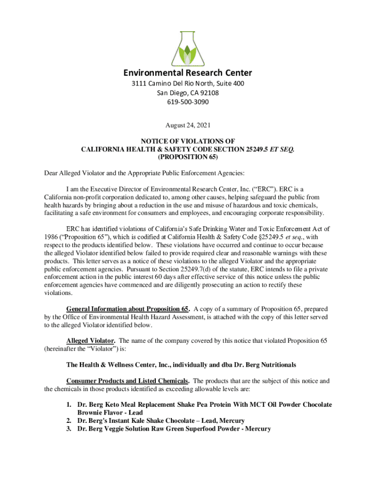 Fillable Online oag ca Proposition 65 Warnings Website - Your right to ...