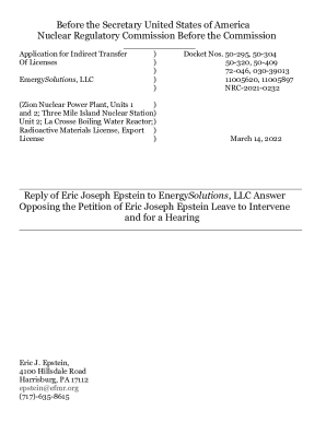 Fillable Online www.nrc.govdocsML1001UNITED STATES OF AMERICA NUCLEAR ...