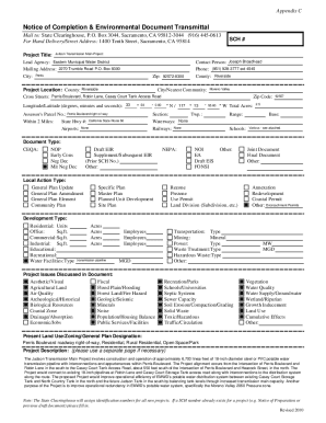 Fillable Online Environmental Document Submission - Office of Planning ...