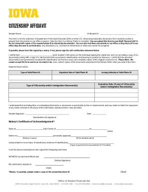 Fillable Online financialaid uiowa financialaid.uiowa ...