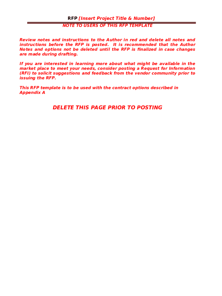 RFP: A Quick Guide to Request for Proposals (TemplatesThe Ultimate RFP ...