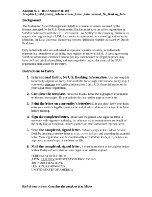 SAM Entity Administrator Letter Template (with banking info)U.S ... Doc ...