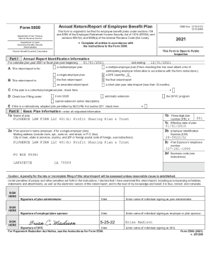 Fillable Online Form 5500 CornerInternal Revenue ServiceForm 5500 ...