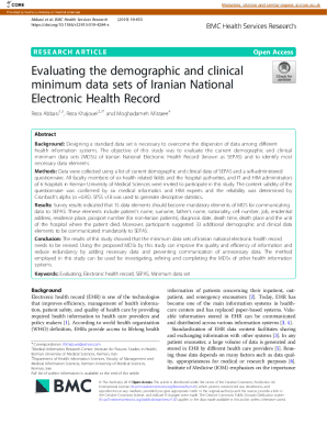 Fillable Online Evaluating the demographic and clinical minimum data ...