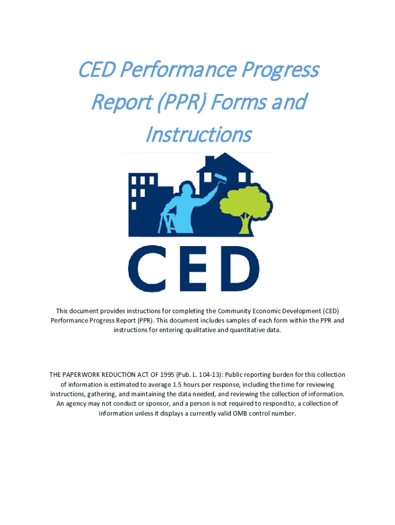 Fillable Online CED PPR Instructions and FormsCED PPR Instructions and ...