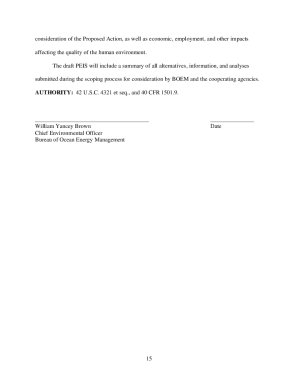 Fillable Online DEPARTMENT OF THE INTERIOR Bureau of Ocean Energy ...