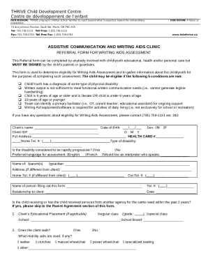 REFERRAL / INTAKE Doc Template | pdfFiller