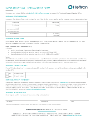 Fillable Online SUPER ESSENTIALS SPECIAL OFFER FORM - AWS Fax Email ...