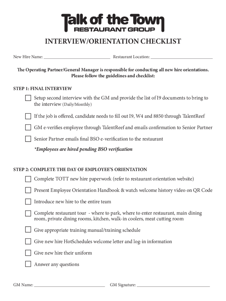 Fillable Online ORIENTATION CHECKLIST - 6 Harmony Science Academy - El Paso Fax Email Print ...