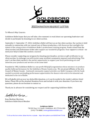 Fillable Online Silent Auction Donation Request Letter: The How-To ...