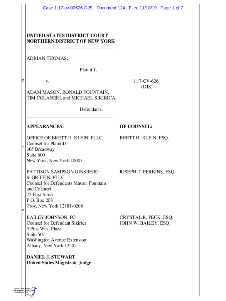 Fillable Online www.nynd.uscourts.gov formsForms Northern District of ...