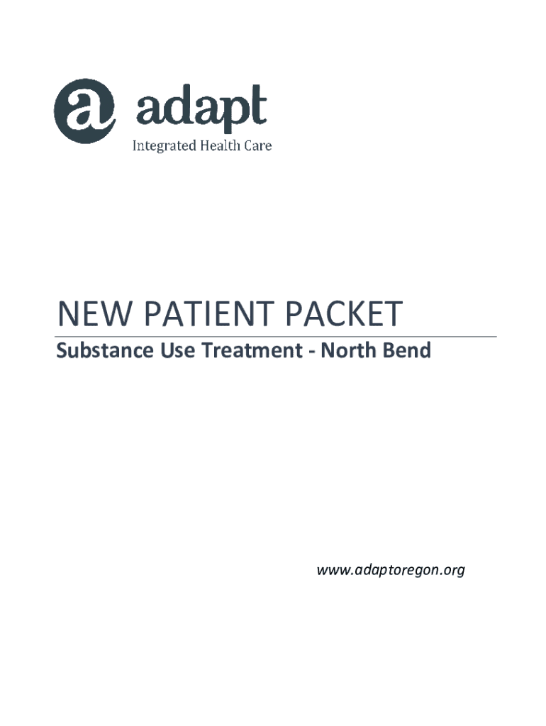 Fillable Online NEW PATIENT PACKET - Adapt Oregon Fax Email Print ...