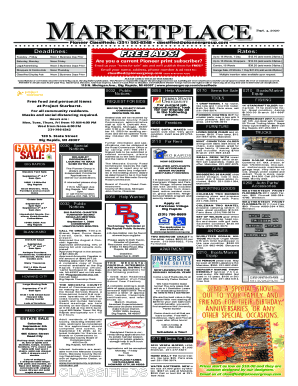 Fillable Online 0032 Public 0050 Help Wanted 0170 Items for Sale 0210 ...