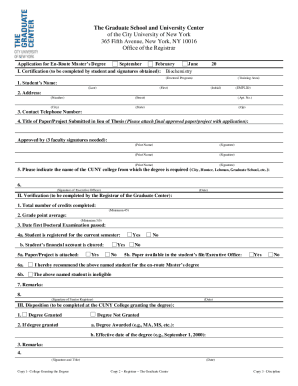 Fillable Online Application for En-Route Masters Degree Fax Email Print ...