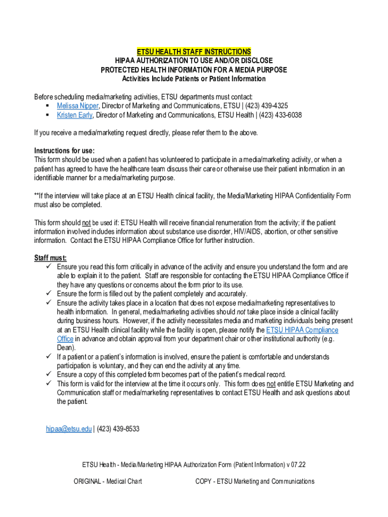 Fillable Online hipaa-authorization-form-for-media-marketing-purpose.v ... Fax Email Print ...