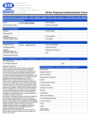Fillable Online Exhibitor Manual - University of Alberta Fax Email Print - pdfFiller