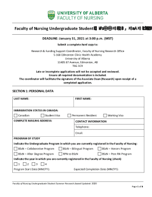 Fillable Online 2021-fon-student-summer-research-award-application-form.pdf Fax Email Print ...