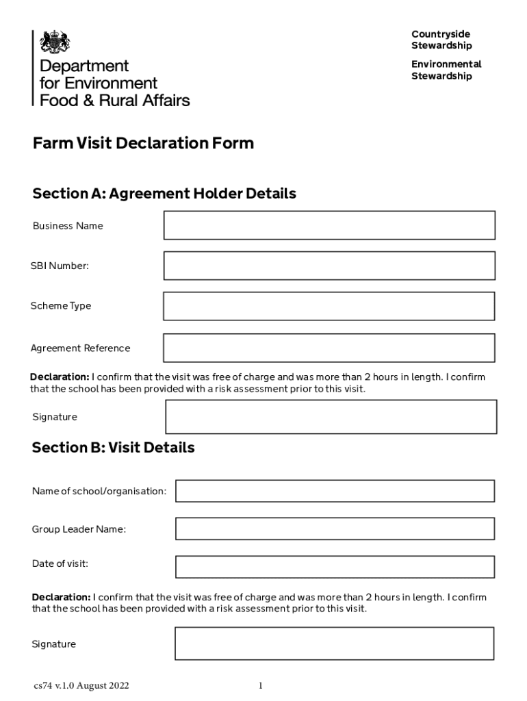 Fillable Online assets.publishing.service.gov.ukgovernmentFarm Visit ...