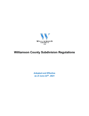 Fillable Online Development - Williamson County, TexasWilliamson County ...