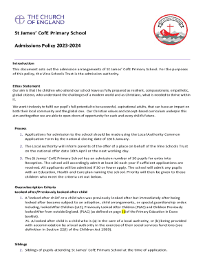 Fillable Online St Mary's C of E Primary School High Crompton Fax Email ...