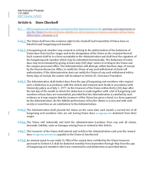 Fillable Online www.lawinsider.comclausedues-checkoffDues Checkoff ...