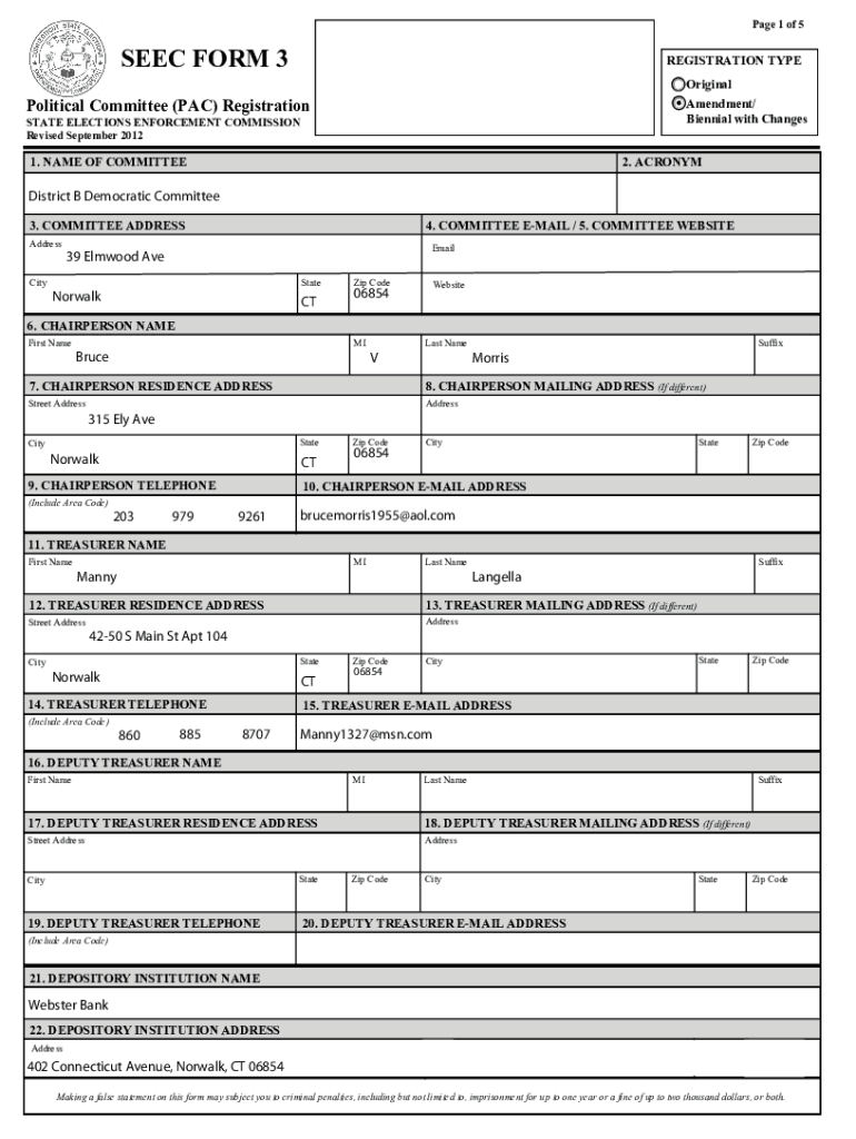 Fillable Online seec ct seec.ct.gov ecrisreporting pdfviewerPage 1 of 5 ...