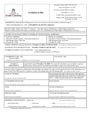 Fillable Online SCBO - Procurement Services - South CarolinaSCBO ...