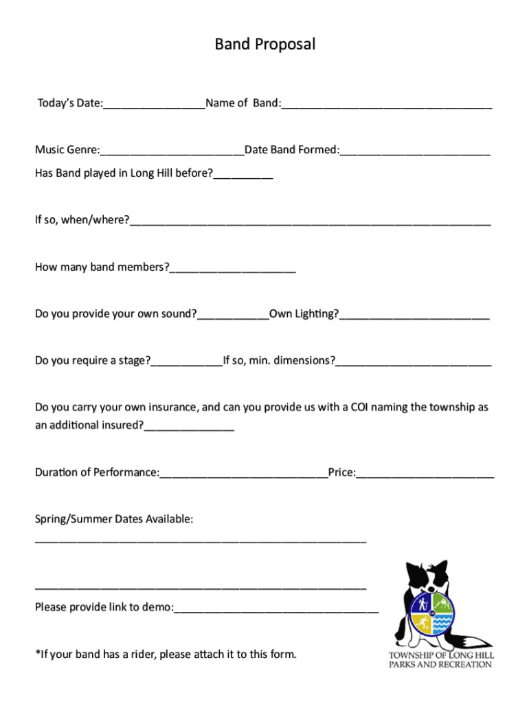 Fillable Online www.template.netmusic-business-proposal8+ Music ...