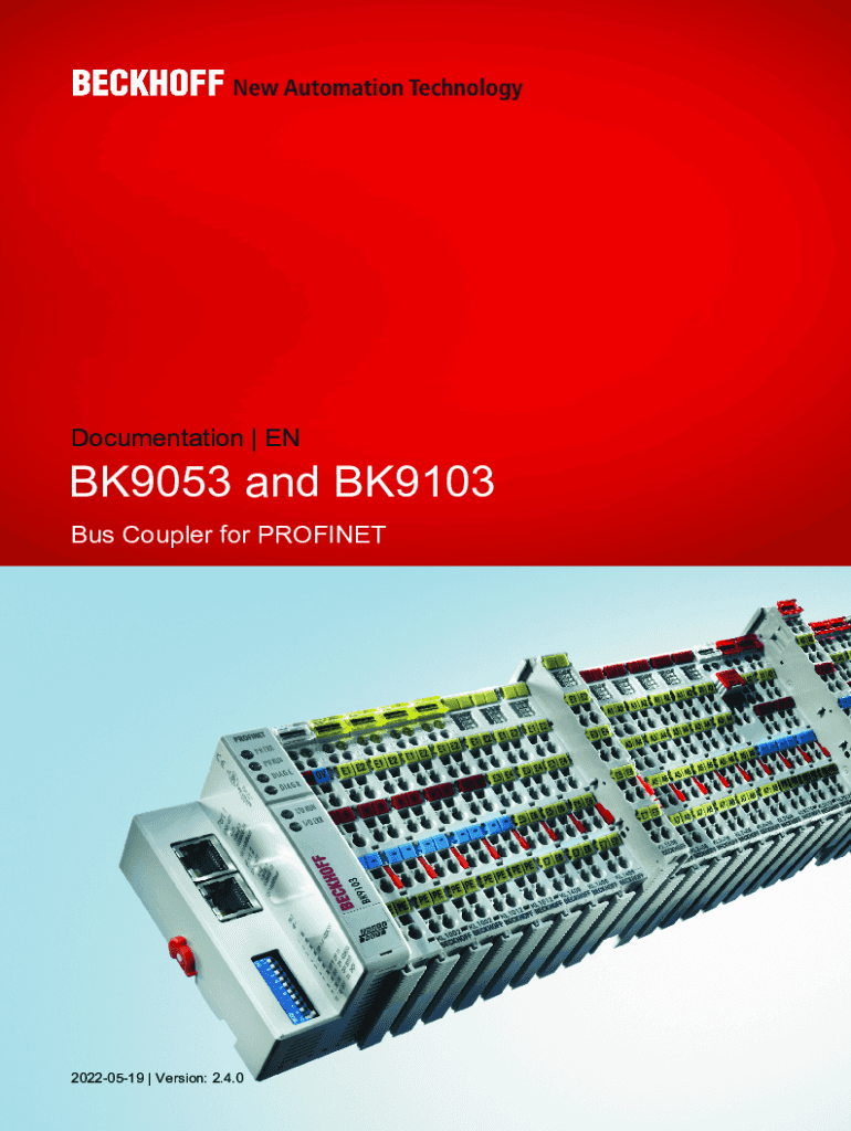 Fillable Online Documentation Bus Coupler for PROFINET. Bus Coupler for ... Fillable Online Documentation Bus Coupler for PROFINET. Bus Coupler for ...