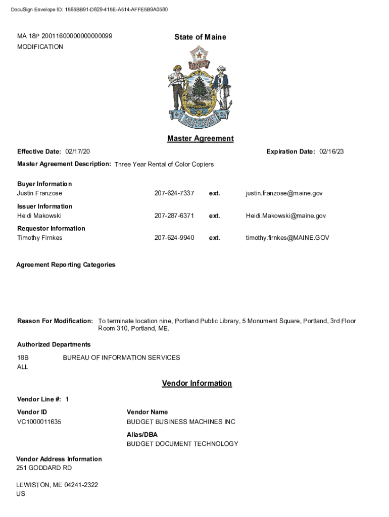 Fillable Online DocuSign Envelope ID: 1565BB91-D829-415E-A514 ...