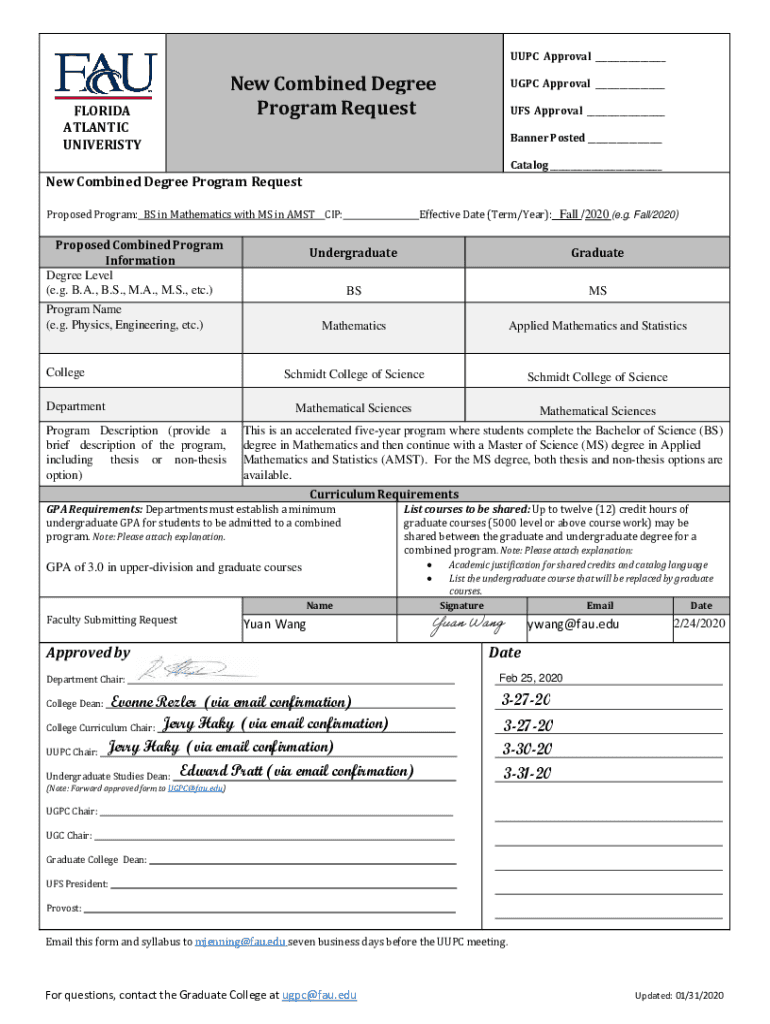 Fillable Online approval.ufl.edustart-new-requestnew-degreeNew Degree ...