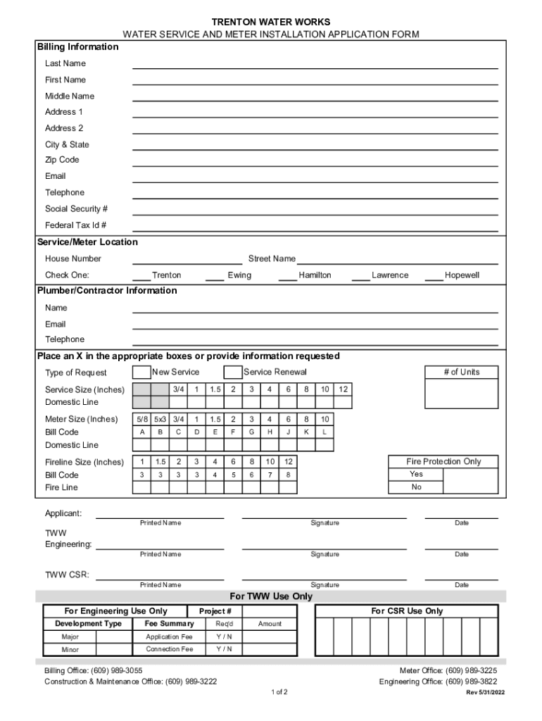DocHub form-library318524-trentonTrenton Water Works Water Service And ...