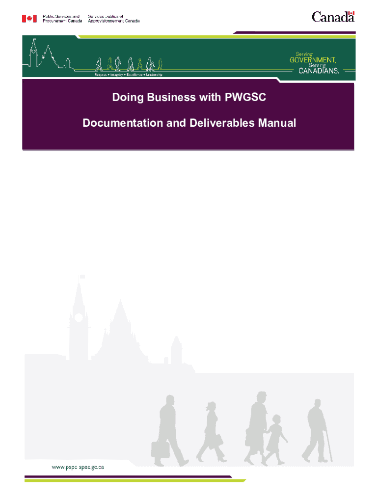 Fillable Online Doing Business with PWGSC Documentation and ...